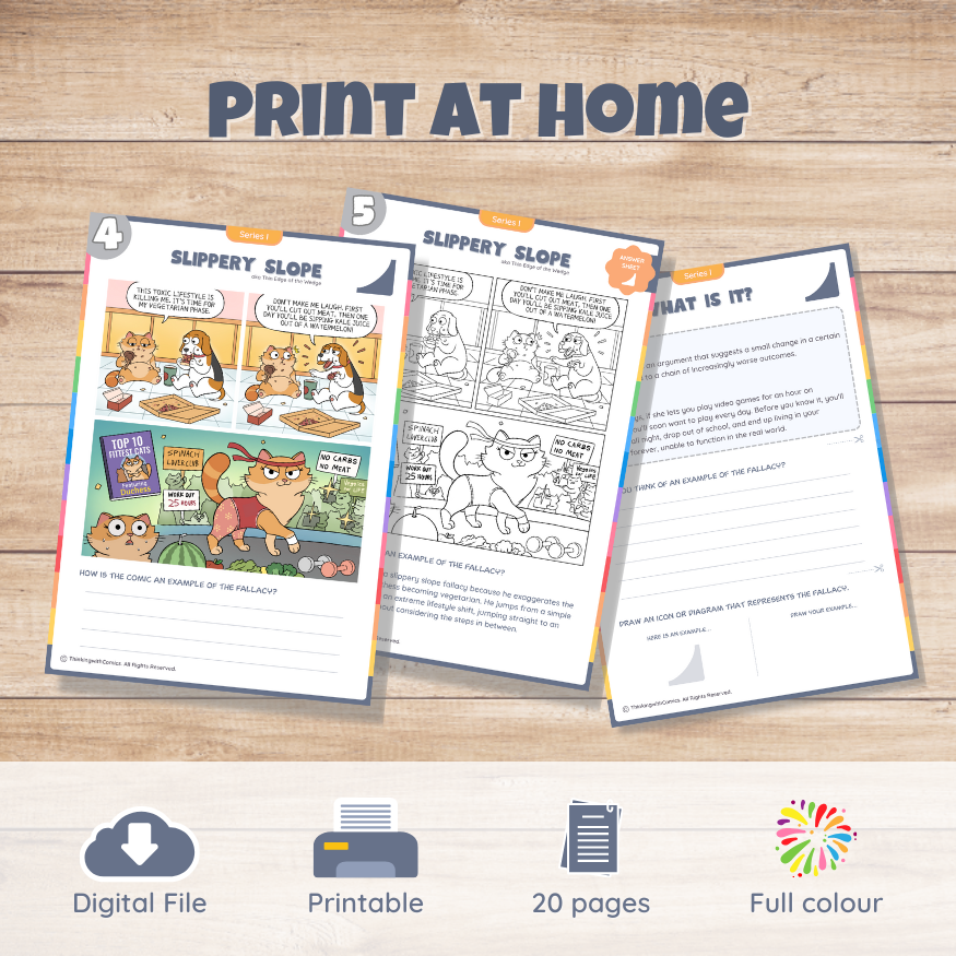 Slippery Slope Fallacy Activity Pack – Duchess and Bruno
