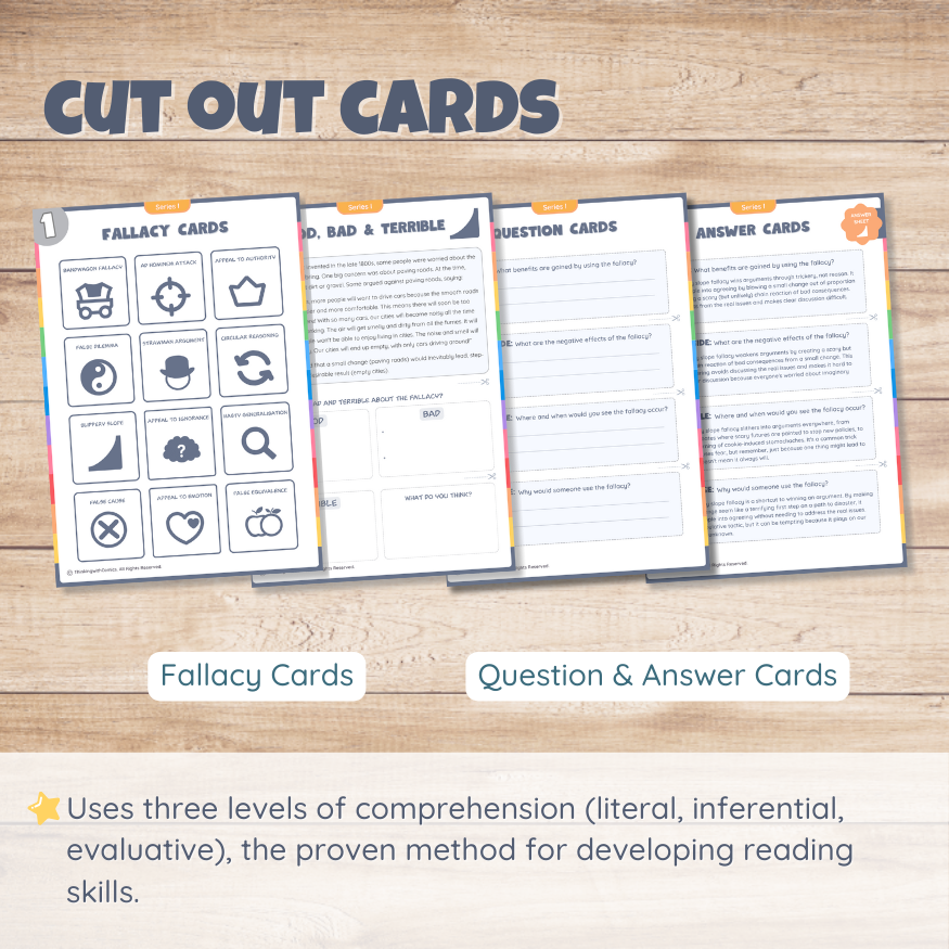 Slippery Slope Fallacy Activity Pack – Duchess and Bruno