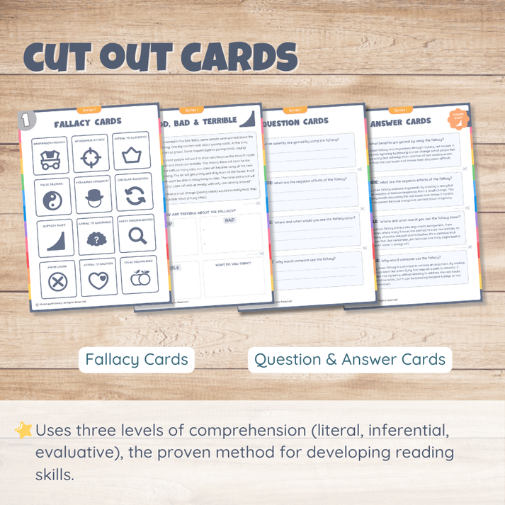 Slippery Slope Fallacy Activity Pack – Duchess and Bruno