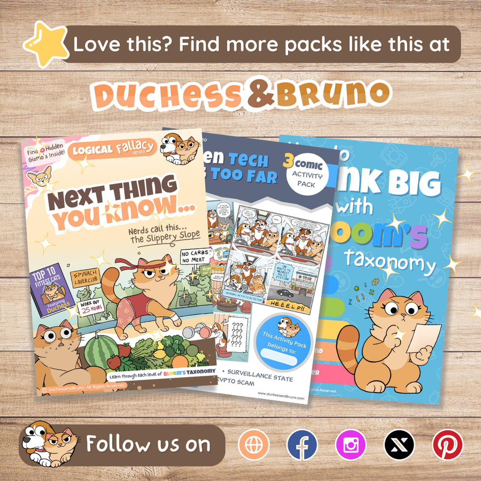 Loaded Question Fallacy Activity Pack – Duchess and Bruno